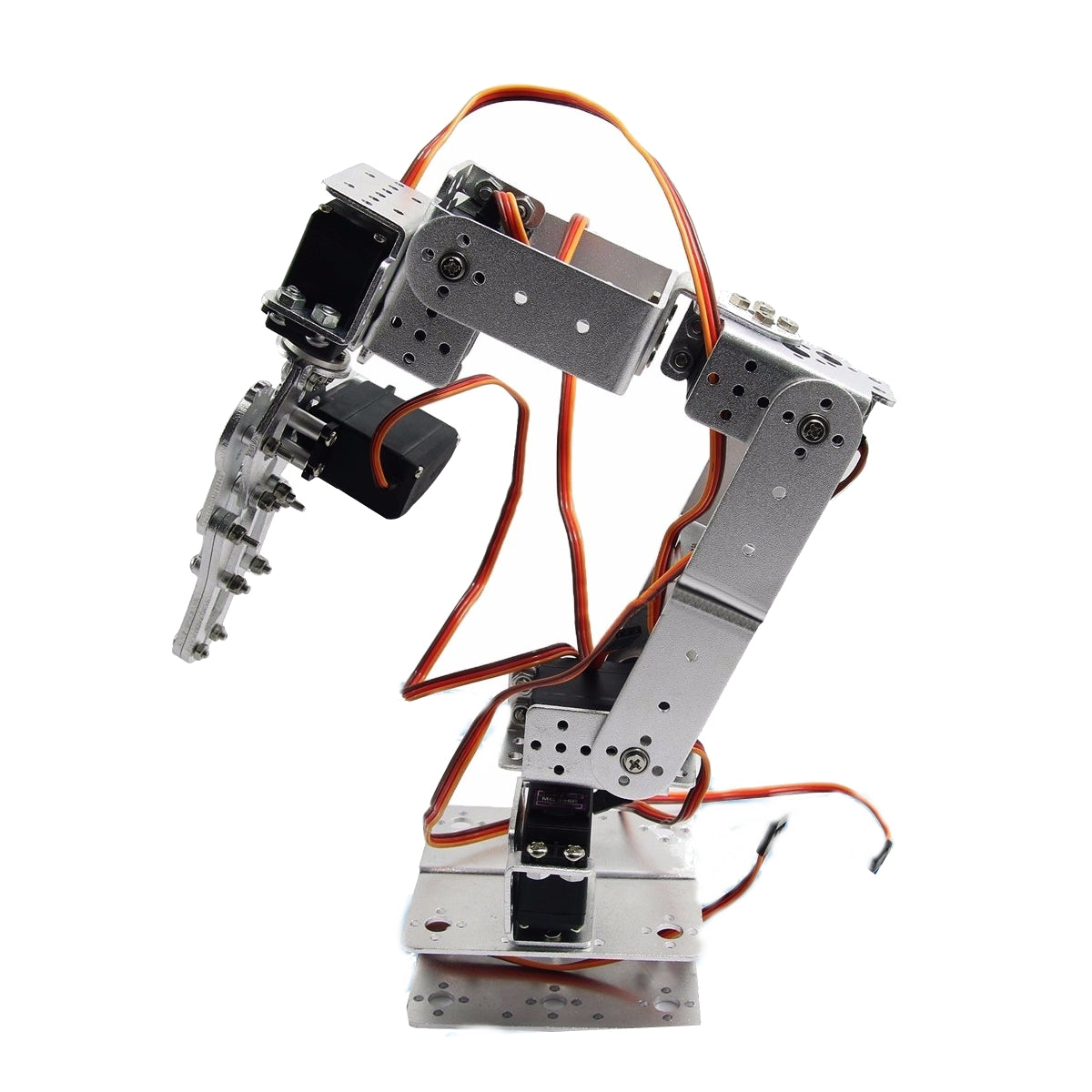 ROT2U 6DOF Aluminium Robot Arm Clamp Claw Mount Kit With Servos For Ar